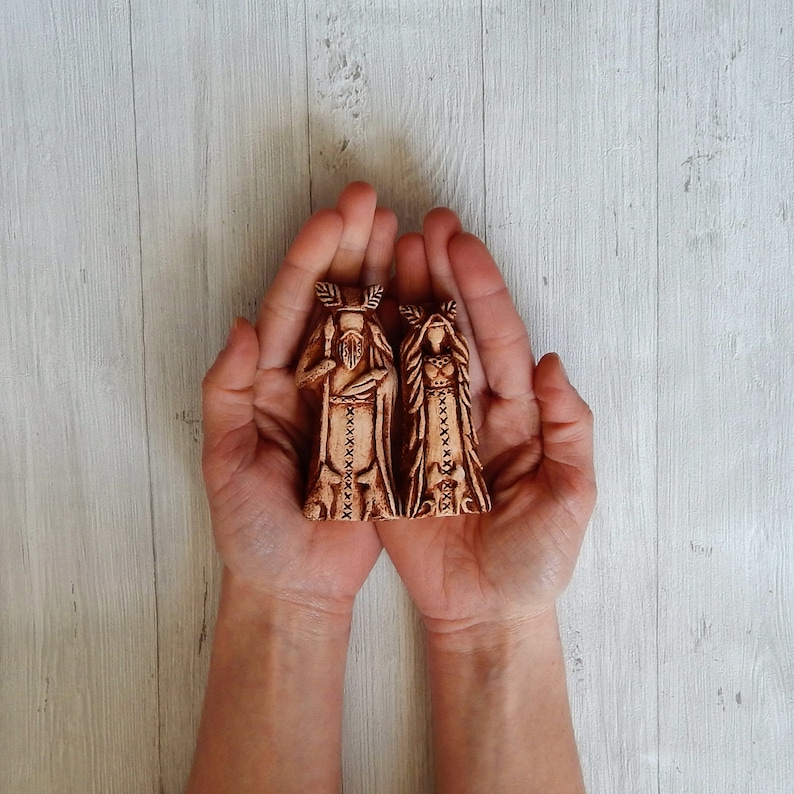 Freya and Odin Statue / Odin and Freya Figurines Are Made of - Etsy