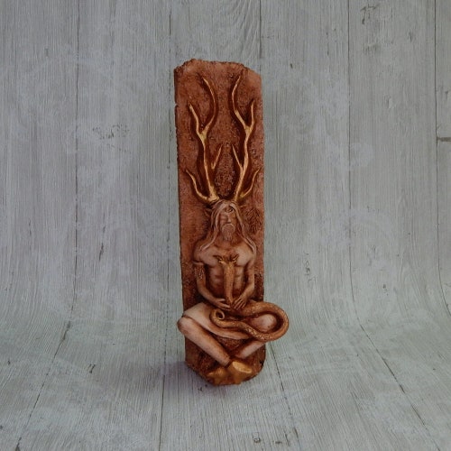 Cernunnos Statue Cernunnos Figure Cernun Wood Horned God - Etsy