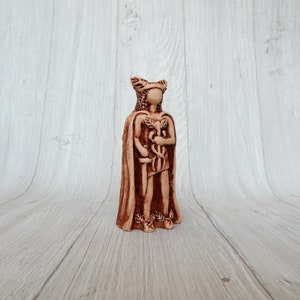 Hermes Statue Greek God Figurine Hand Sculpted Clay Travel & Home Altar ...