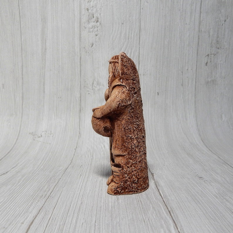 Dagda Statue Pocket Travel Home Altar, Celtic God Handmade Clay ...