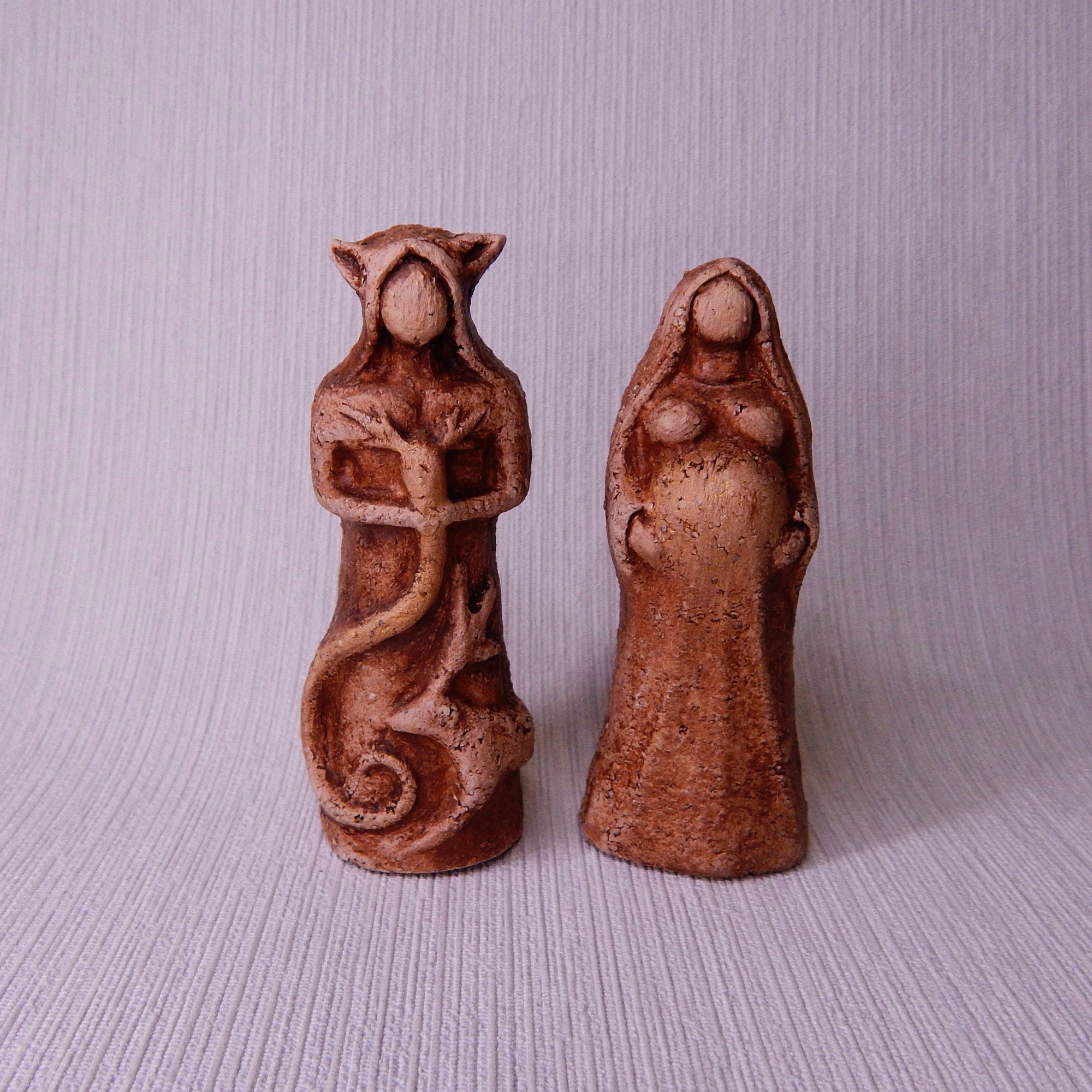 God Statue Goddess Statue Wicca Travel Set Mini Statue/ Set - Etsy UK