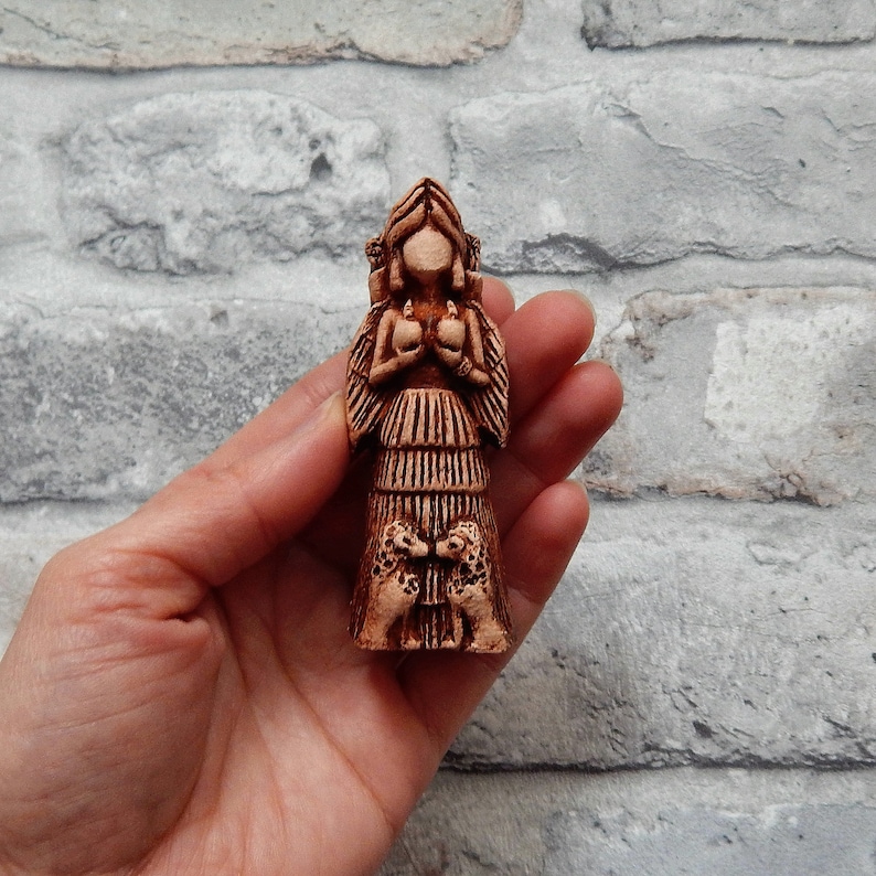 Inanna Statue Pocket Travel Home Altar Handmade Clay Mesopotamian ...