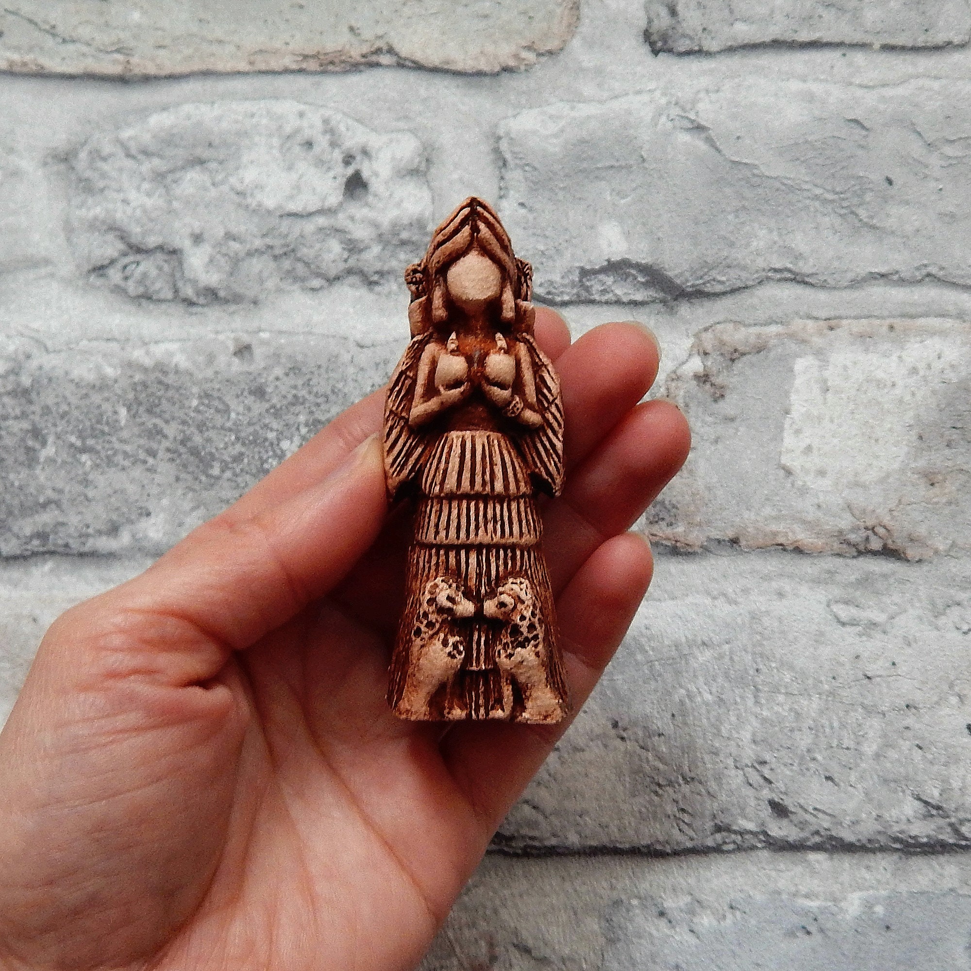 Inanna Statue Ishtar Goddess Statuette for Travel Altar/ - Etsy