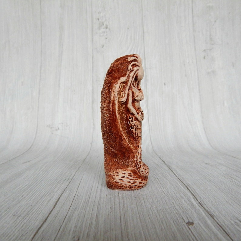 Medusa Gorgo Statue Made of Clay / Handmade / - Etsy