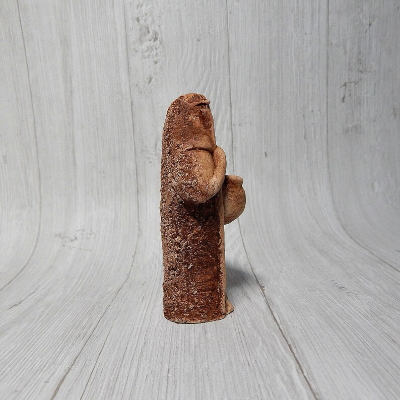 Dagda Statue Pocket Travel Home Altar, Celtic God Handmade Clay ...