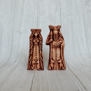 Freya and Odin Statue / Odin and Freya Figurines Are Made of Natural ...