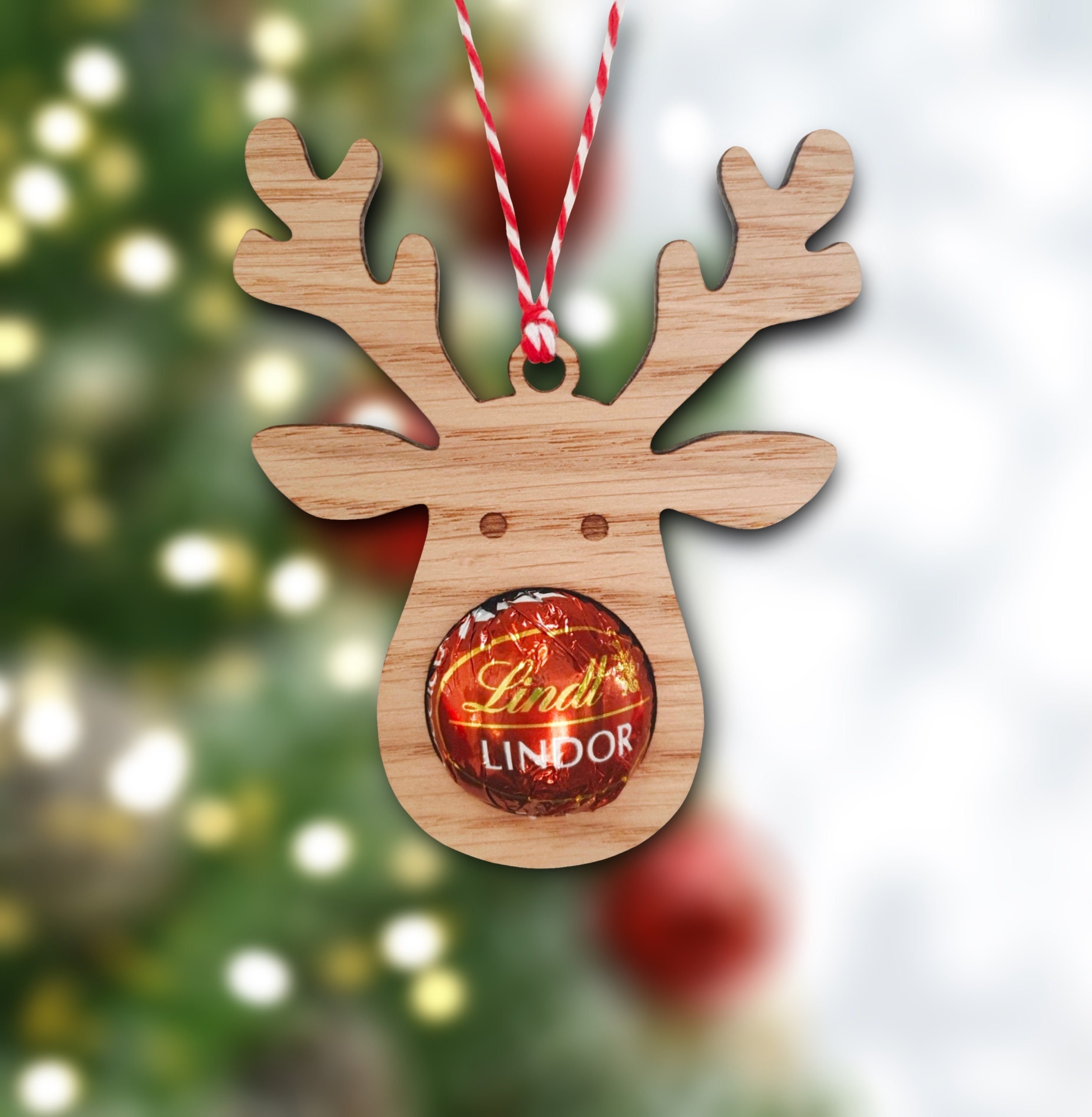 Pack of 5 Reindeer Christmas Decorations Tree Decoration - Etsy UK