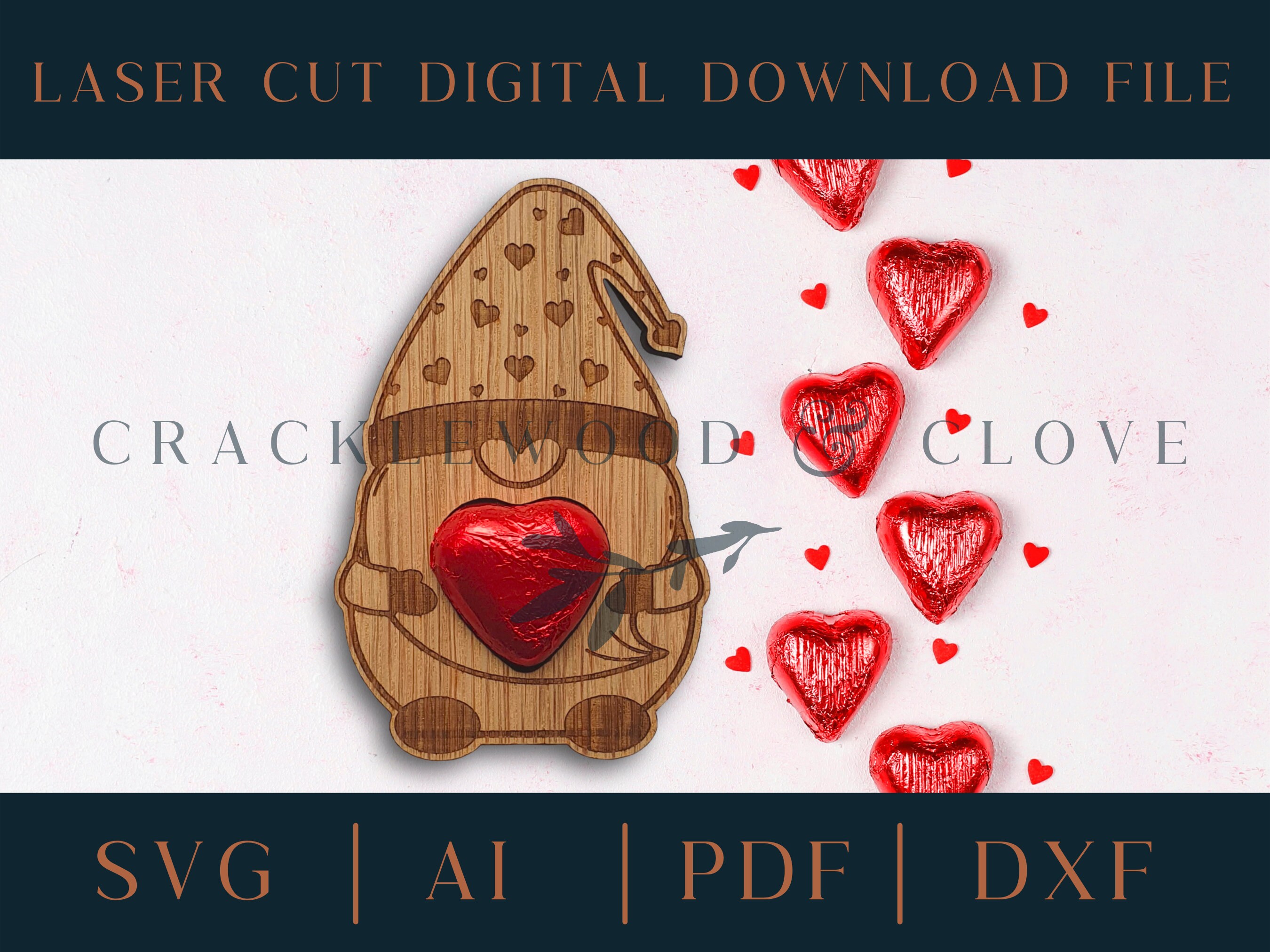 Art & Collectibles instant download AI PDF Valentines Gonk Gnome Laser ...