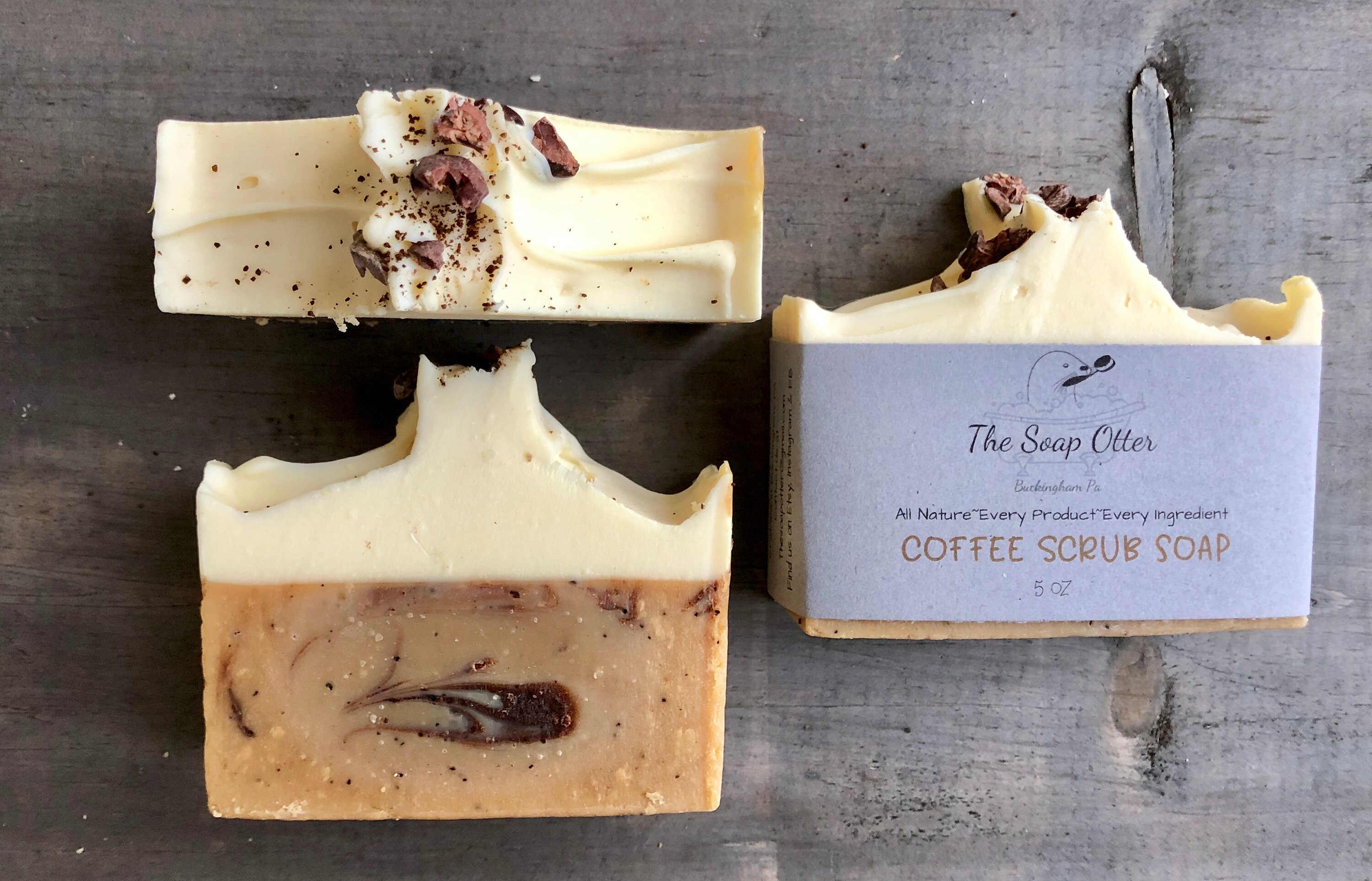 Coffee Scrub Soap Handmade Soap Cold Process Soap - Etsy