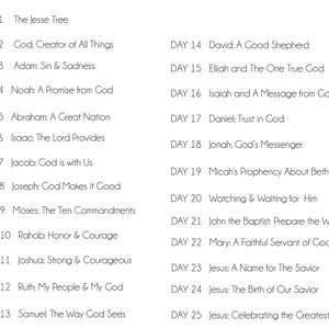 Printable PDF Jesse Tree Coloring Book - Christmas Advent Ornament ...