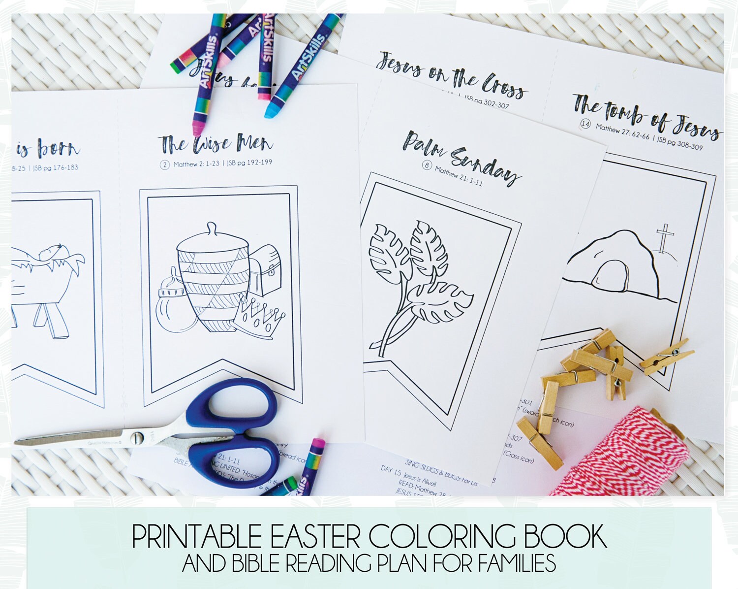 HOLY WEEK Printable Coloring Book - Kids' Easter Activity - Diy Easter ...