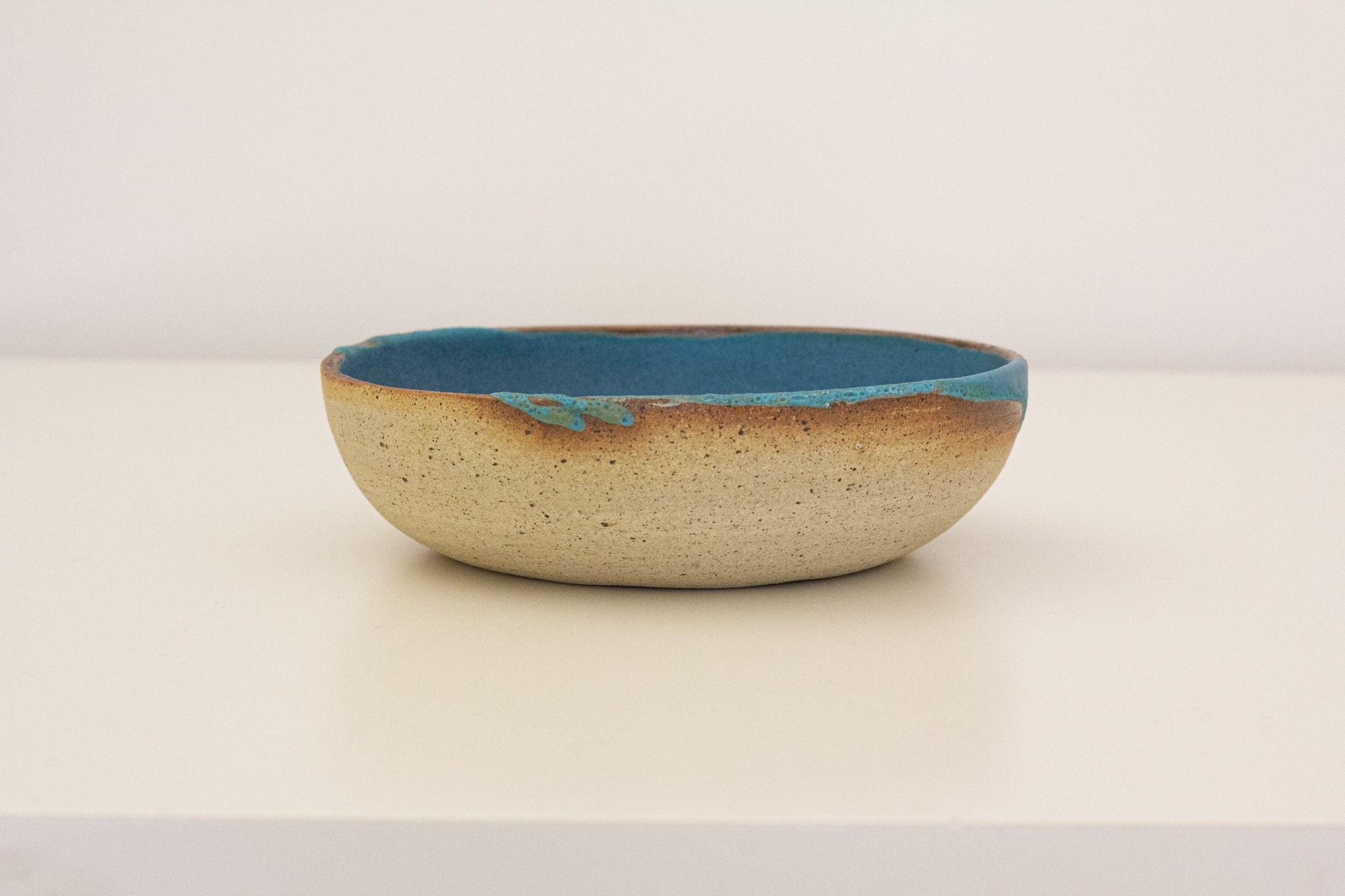 Turquoise Pottery Bowl Pottery Plate Ceramic Snack Bowl - Etsy