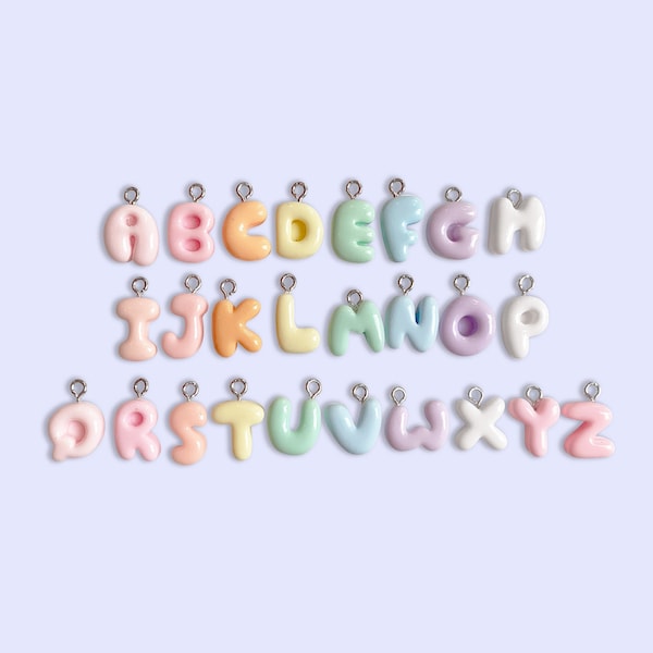 Alphabet Charms - Etsy
