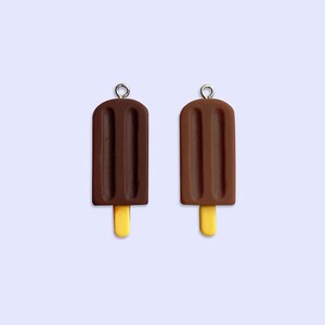 2pc or 10pc Colorful Popsicle Charms - Pastel Pink Charm -ombre ...