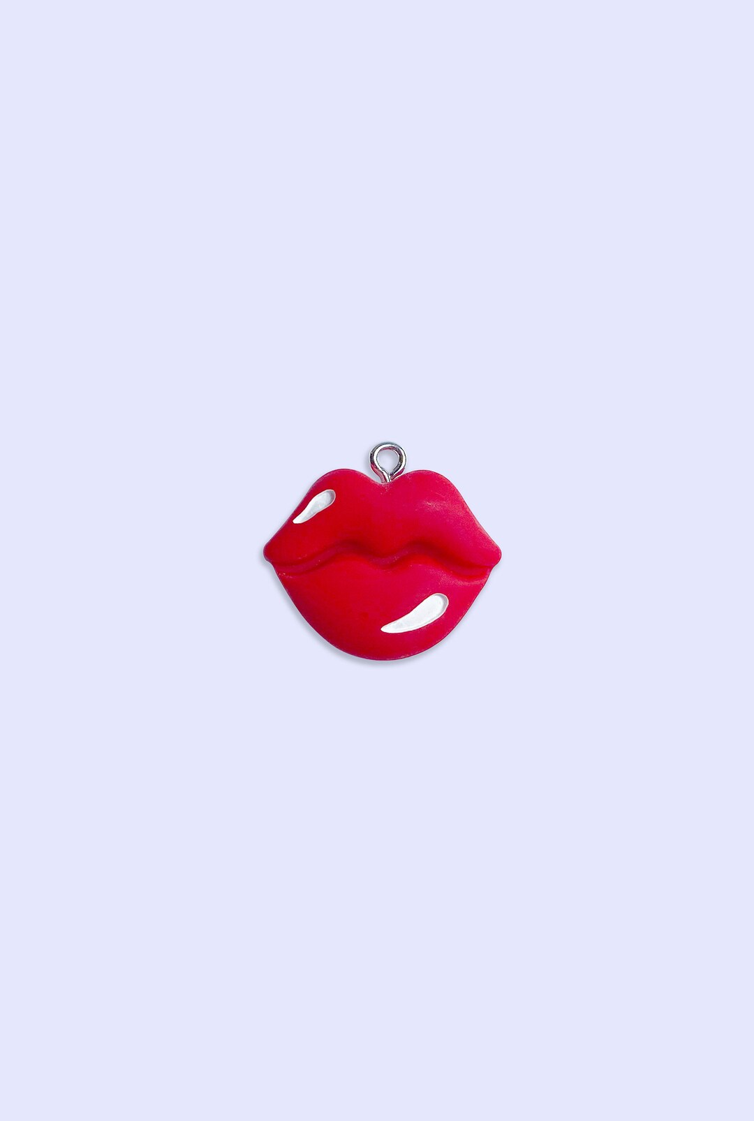 2pc or 10pc Red Lips Charm - Kiss Charm - Lipstick Charm - Makeup Charm ...