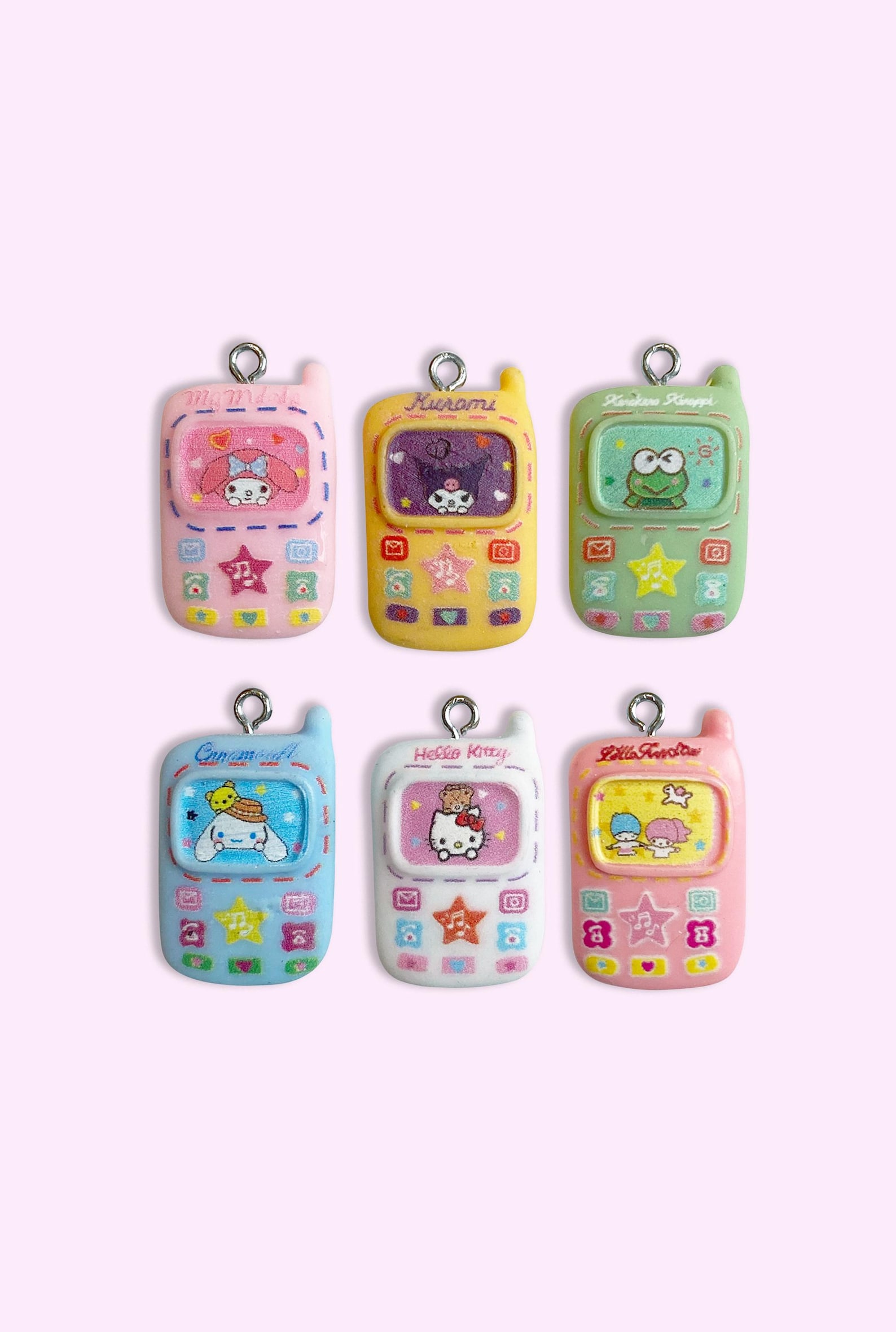 2pc, 6pc or 10pc Kawaii Retro Cell Phone Charm -kawaii Frog Charm ...