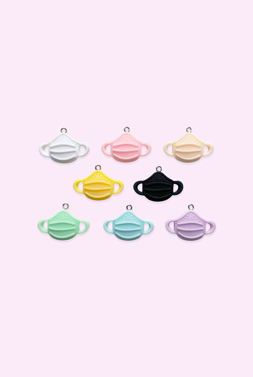 Resin Face Mask Charm, Pandemic Craft Supply - Etsy