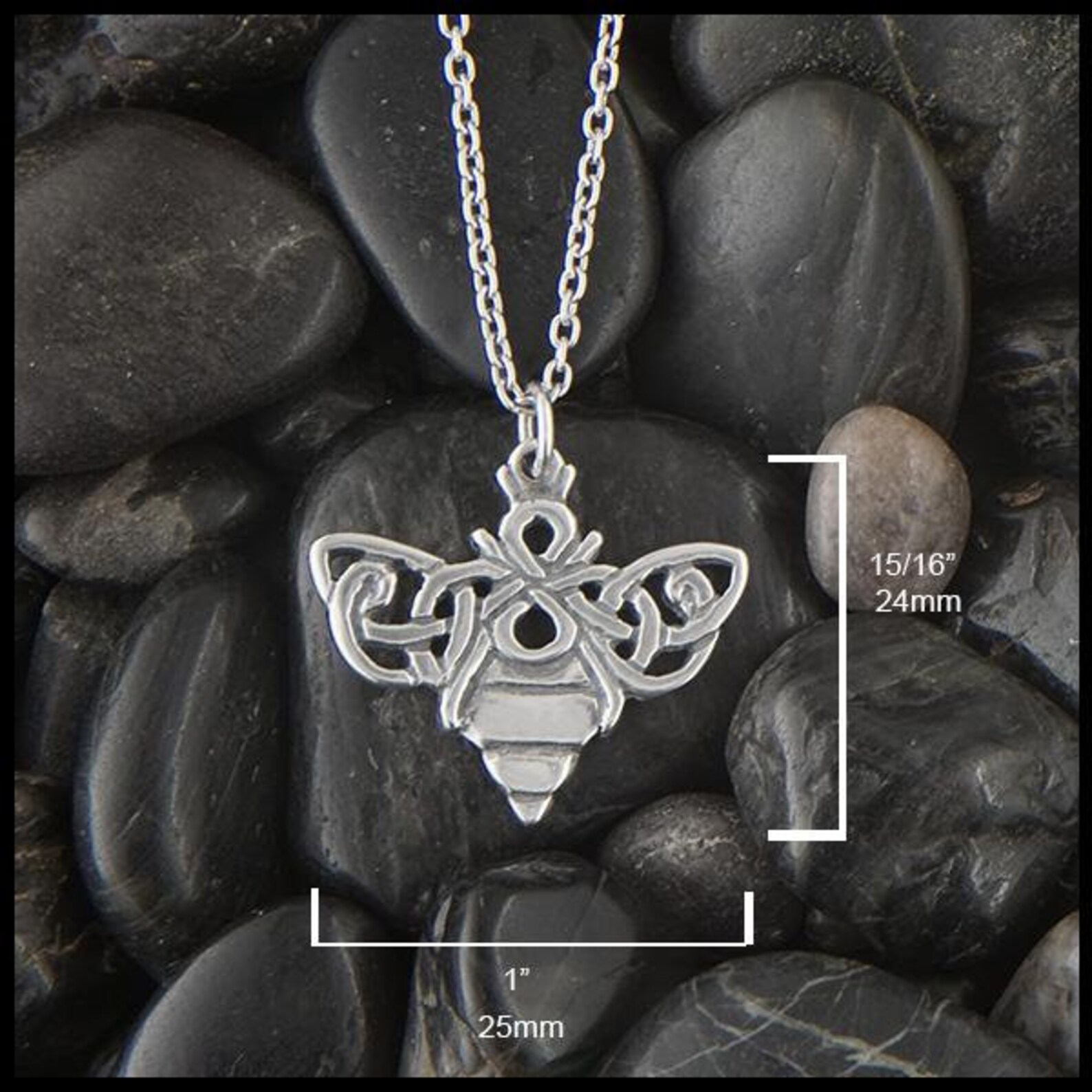 Celtic Bee Pendant - Etsy