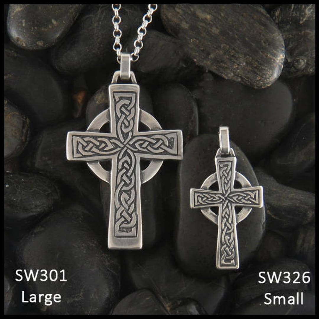 Celtic Genesis Cross Pendant in Two Size Options - Etsy