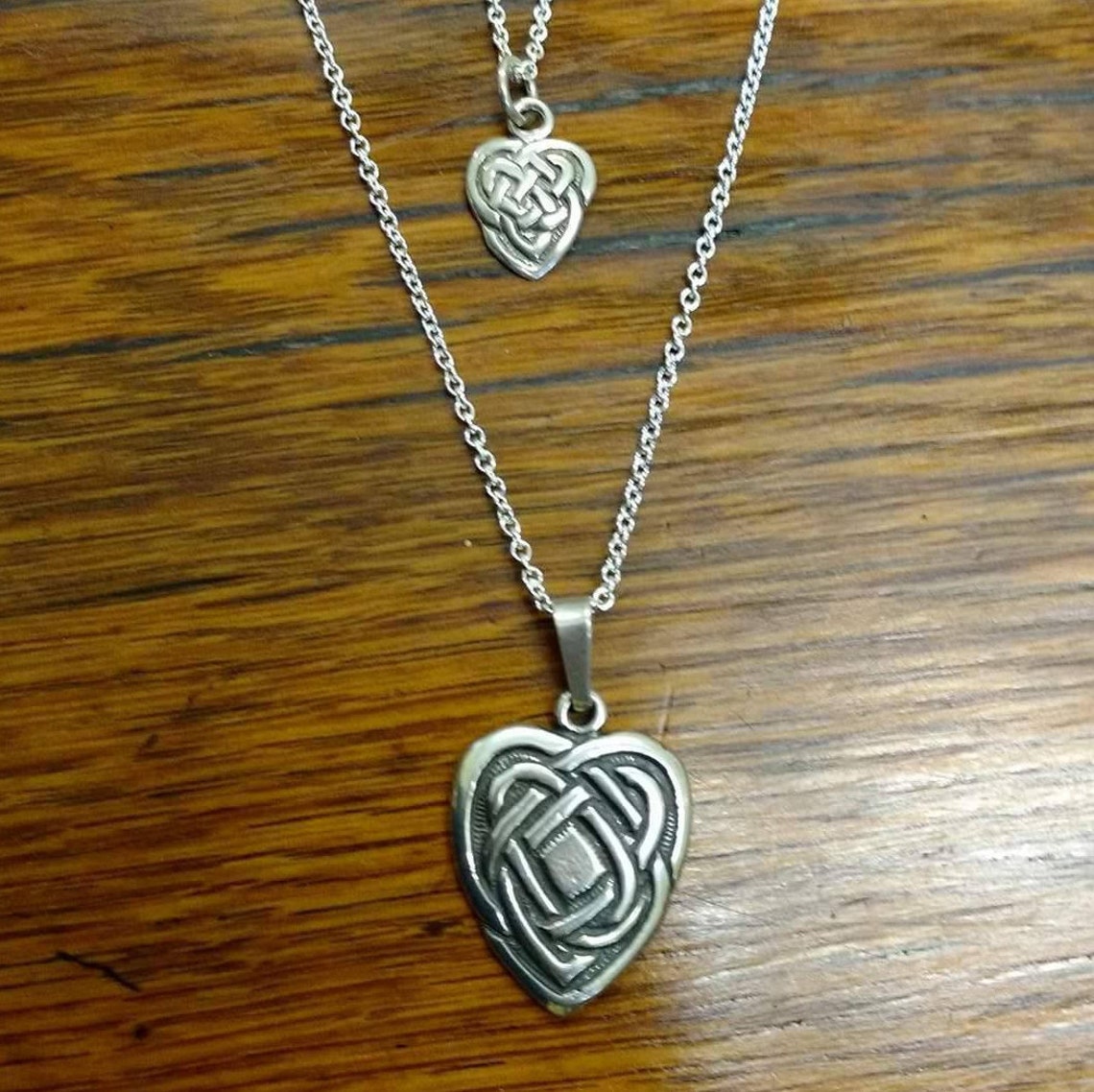 Celtic Maggie's Heart Knot Necklace in 2 Size Options - Etsy