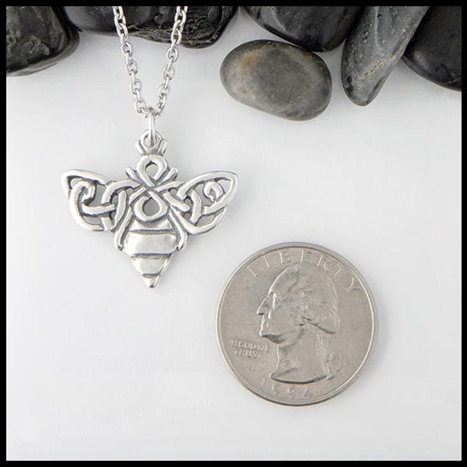 Celtic Bee Pendant - Etsy