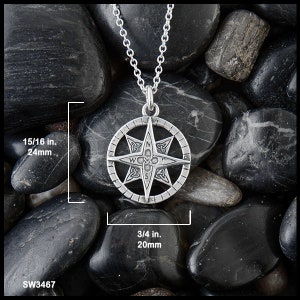Celtic Compass Pendant in Sterling Silver - Etsy