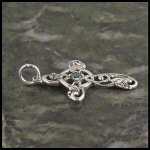 Celtic Ivy Cross in Sterling Silver - Etsy