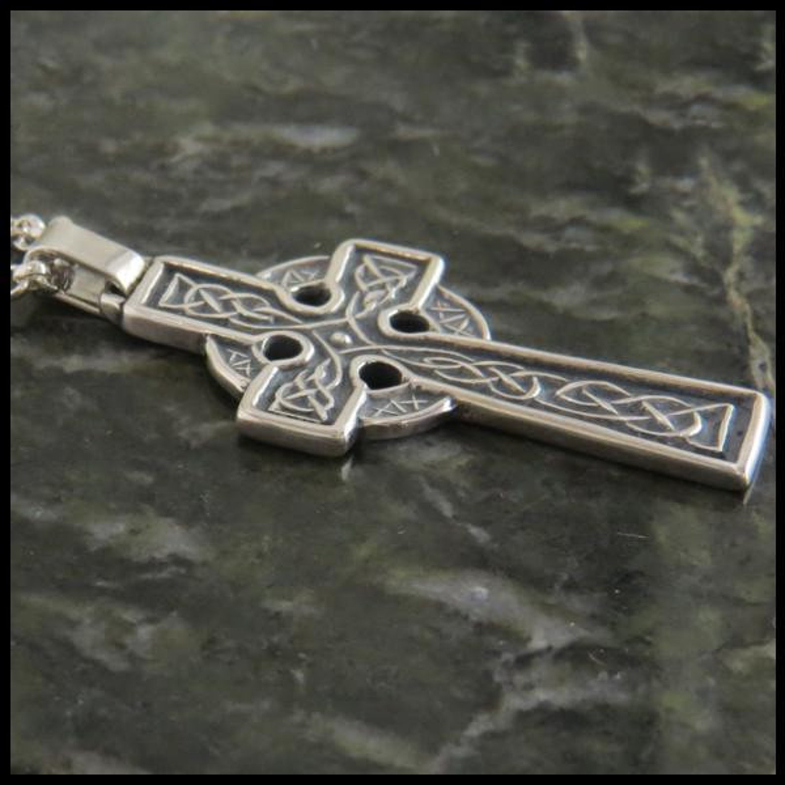 Celtic St. Patrick's Cross in Sterling Silver - Etsy
