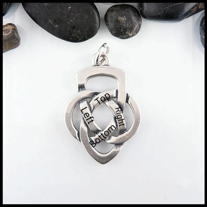 Personalized Celtic Father's Knot Pendant or Key Ring | Etsy