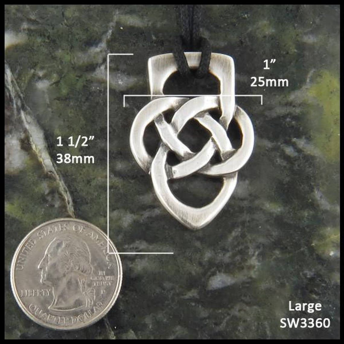 Celtic Father's Knot Pendant in Sterling Silver Celtic - Etsy