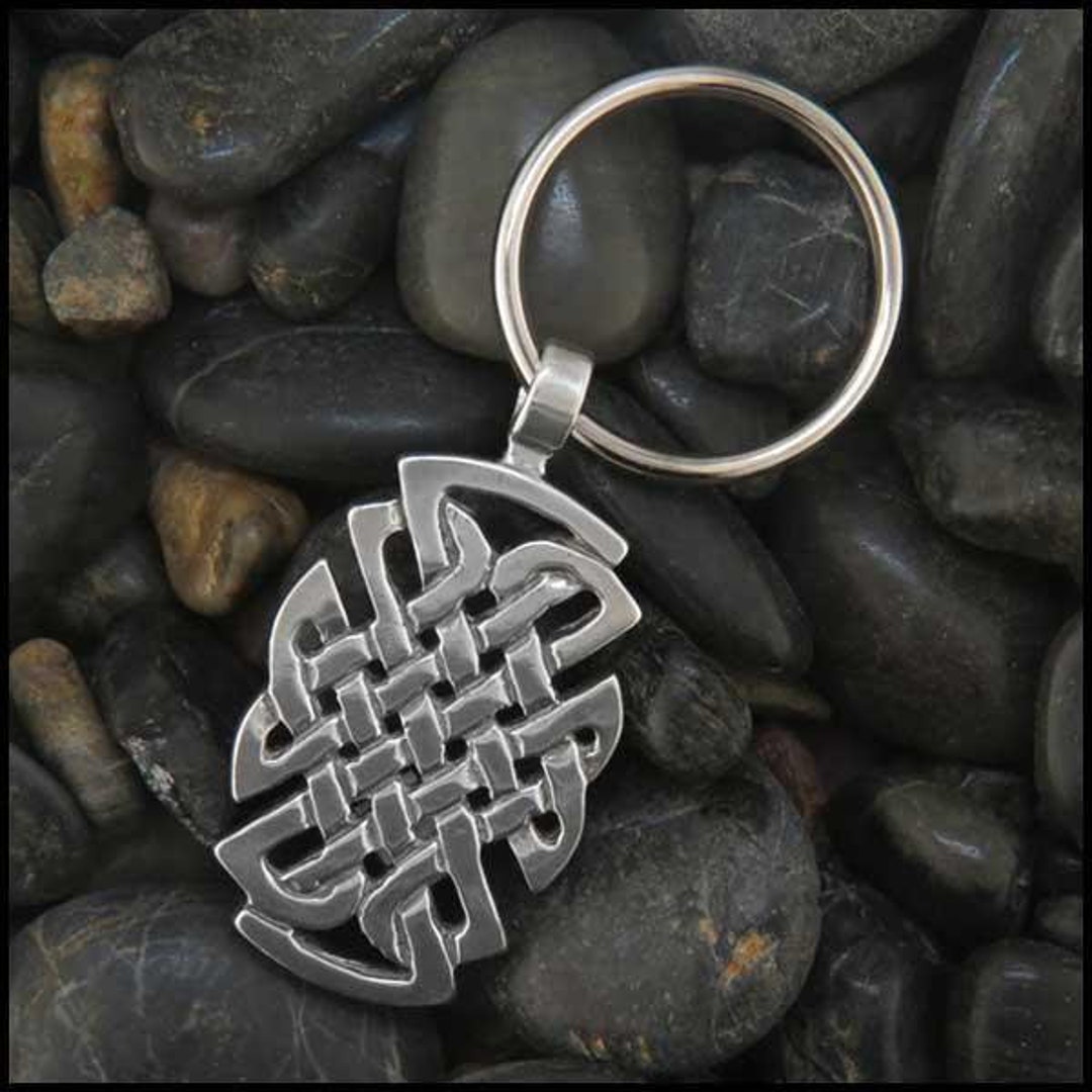 St. Andrew Knot Keychain in Sterling Silver - Etsy