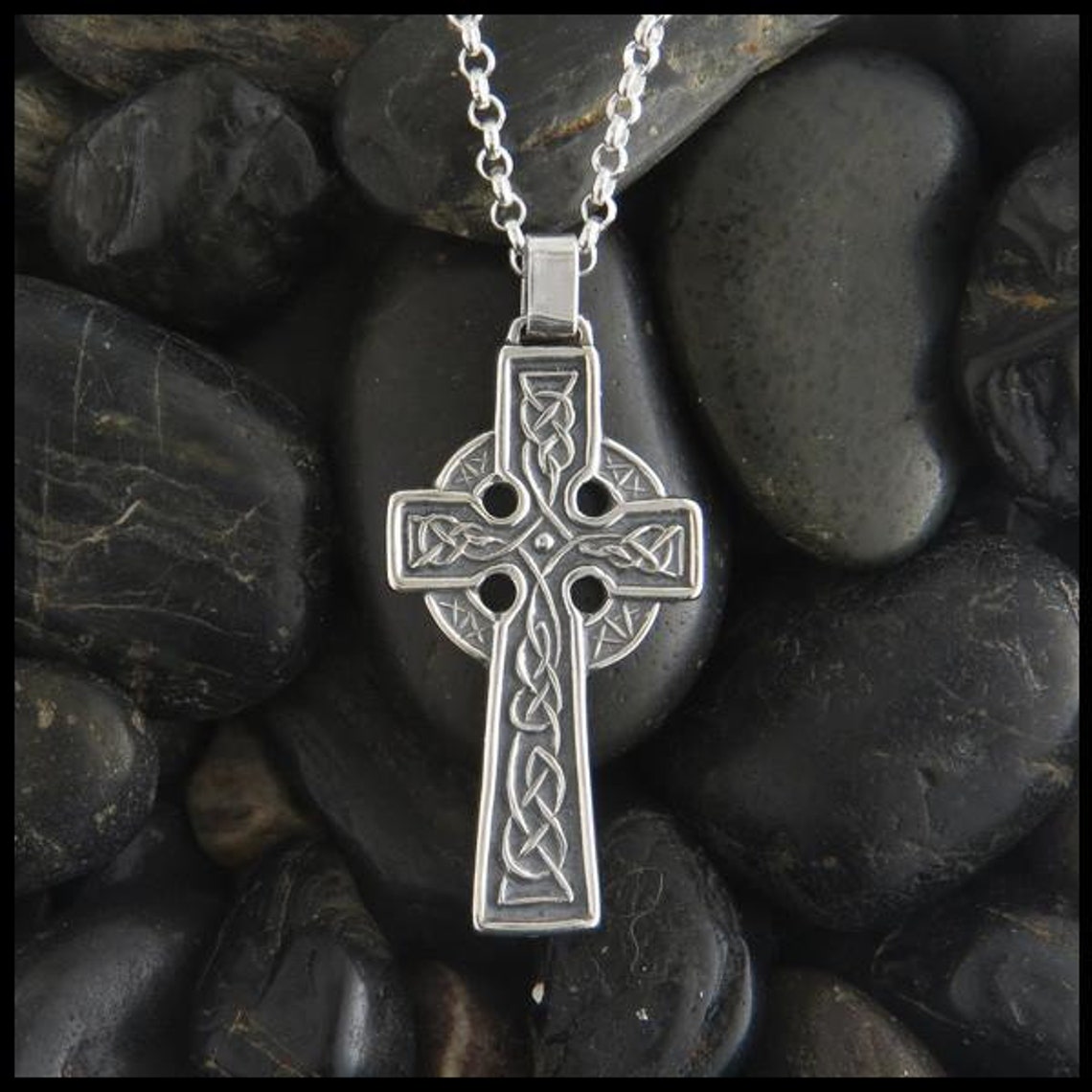 Celtic St. Patrick's Cross in Sterling Silver - Etsy