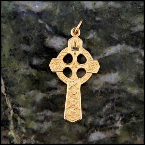 Celtic Trinity Cross in 14K Gold - Etsy