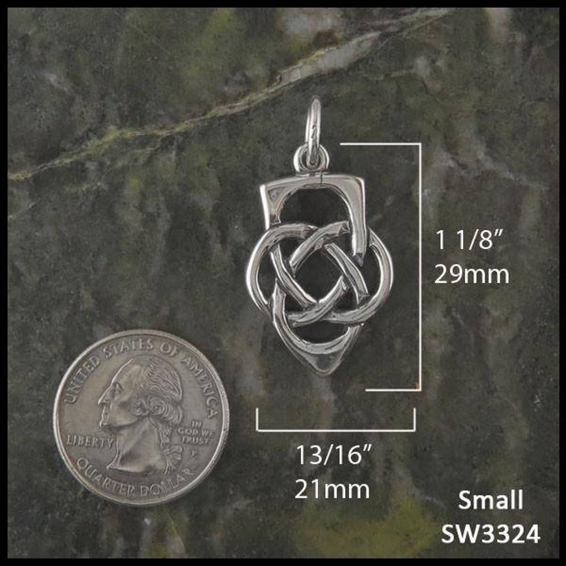 Celtic Father's Knot Pendant in Sterling Silver Celtic | Etsy