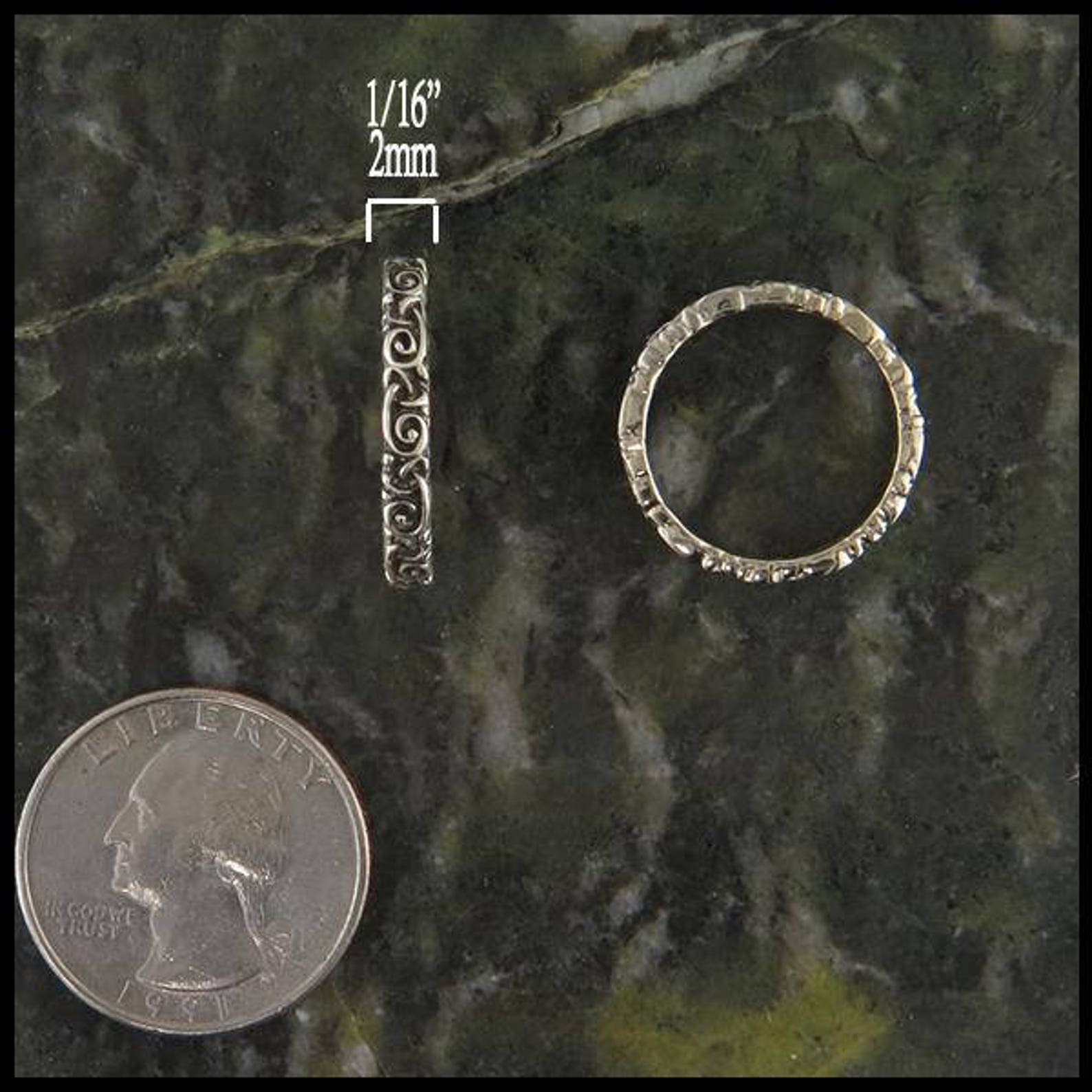 Celtic Trinity Scroll Stacking Ring in Sterling Silver - Etsy