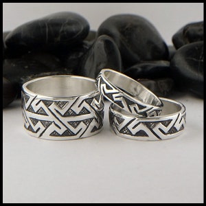 Pictish Key Pattern Ring in Silver - Etsy