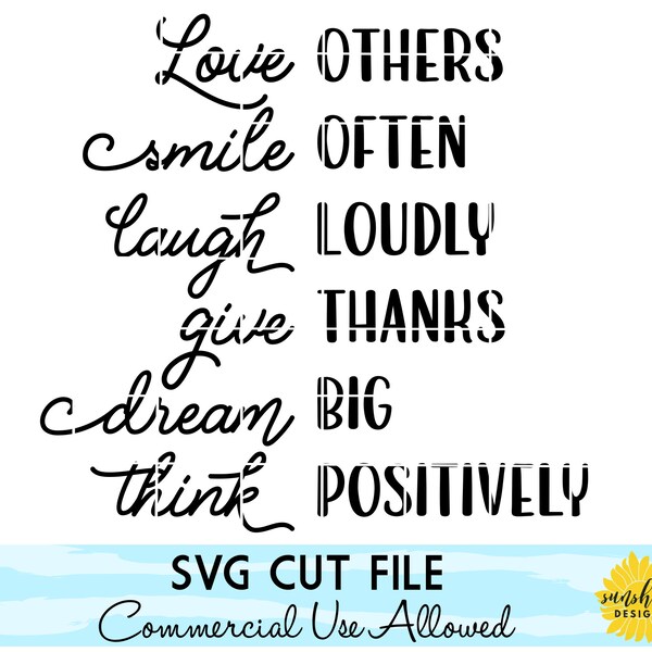 Laugh Love Dream - Etsy