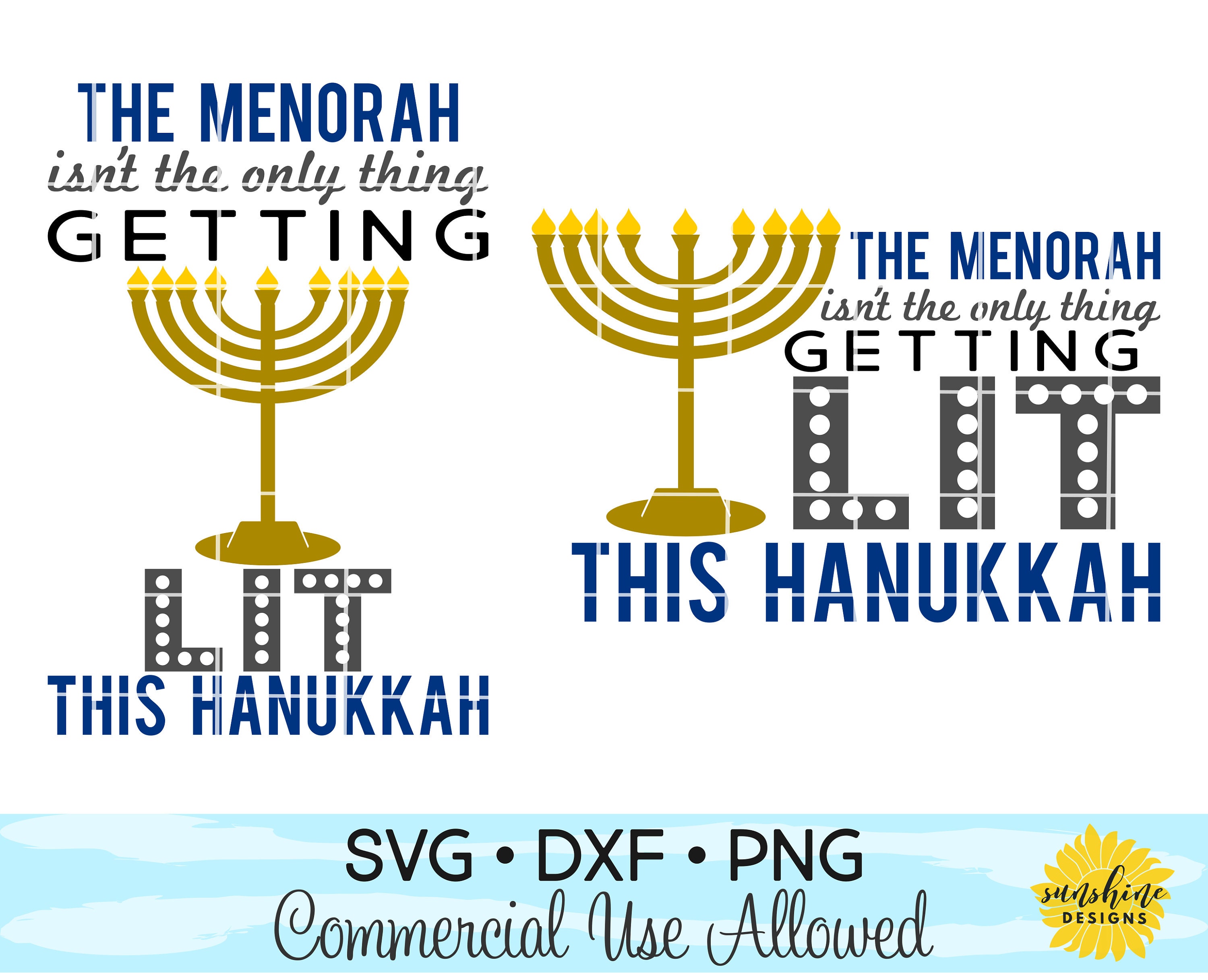Hanukkah SVG DXF PNG The Menorah Isn't The Only Thing | Etsy