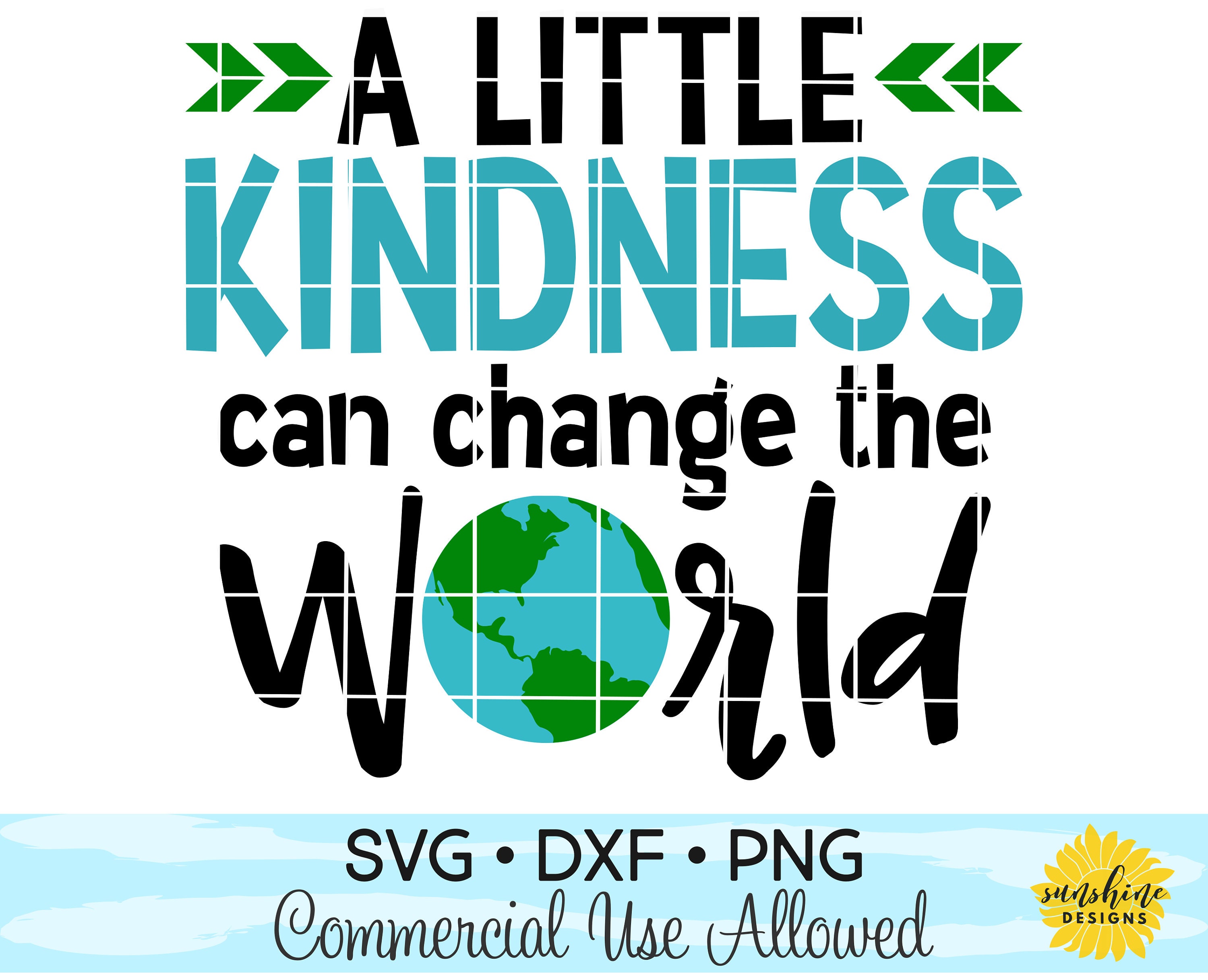 A Little Kindness Can Change the World SVG DXF PNG | Etsy