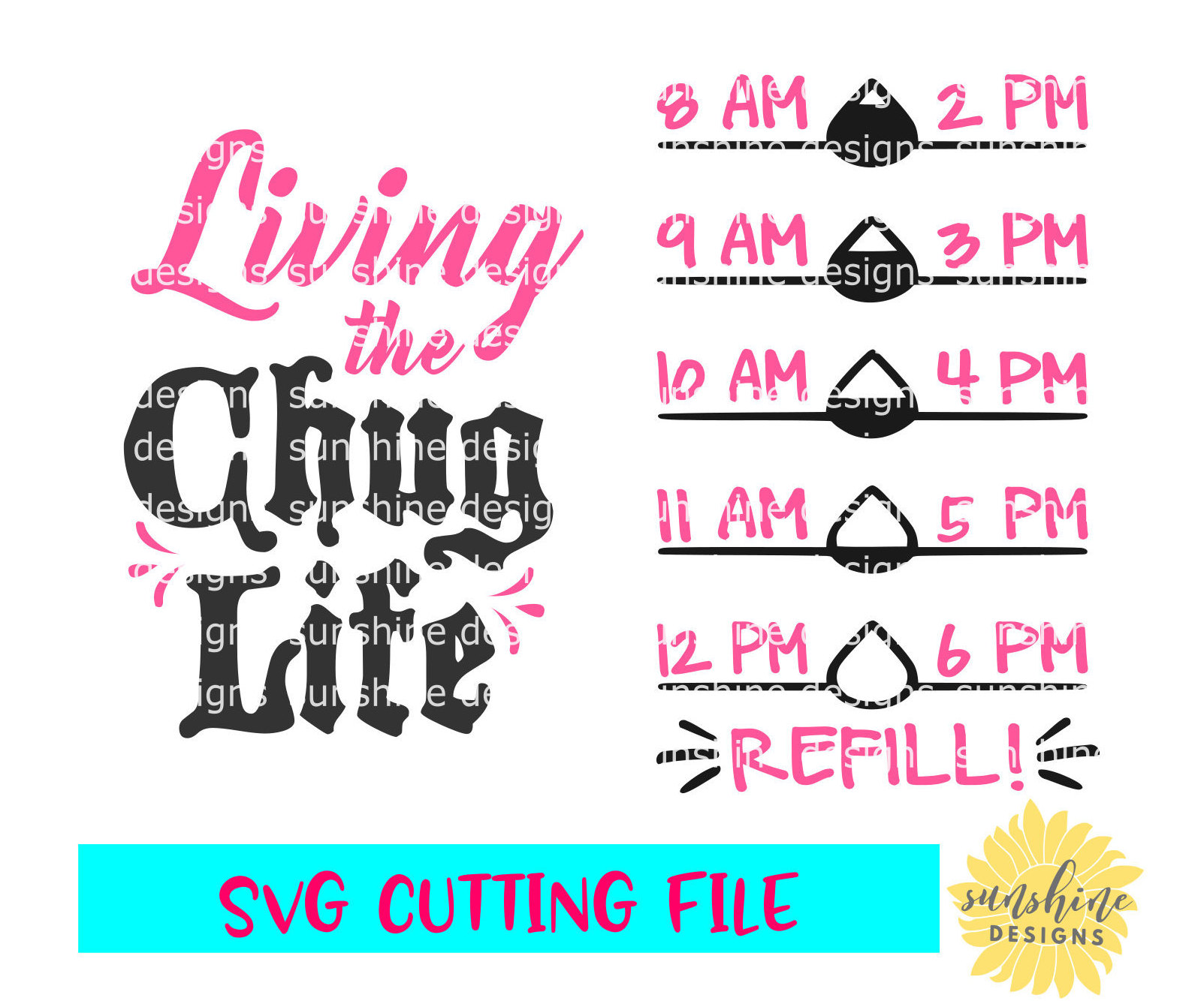 Water Tracker svg Living the Chug Life svg Chug Life Water | Etsy