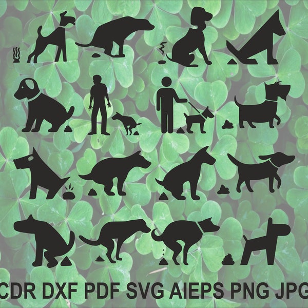 Dog Pooping Svg - Etsy