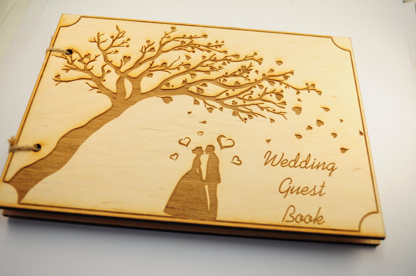 Rustic wedding guest book rustic wedding decor wedding | Etsy