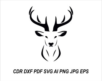 Corel Draw etc PNG JPEG Silhouette Designer Edition Inkscape Buck Deer ...
