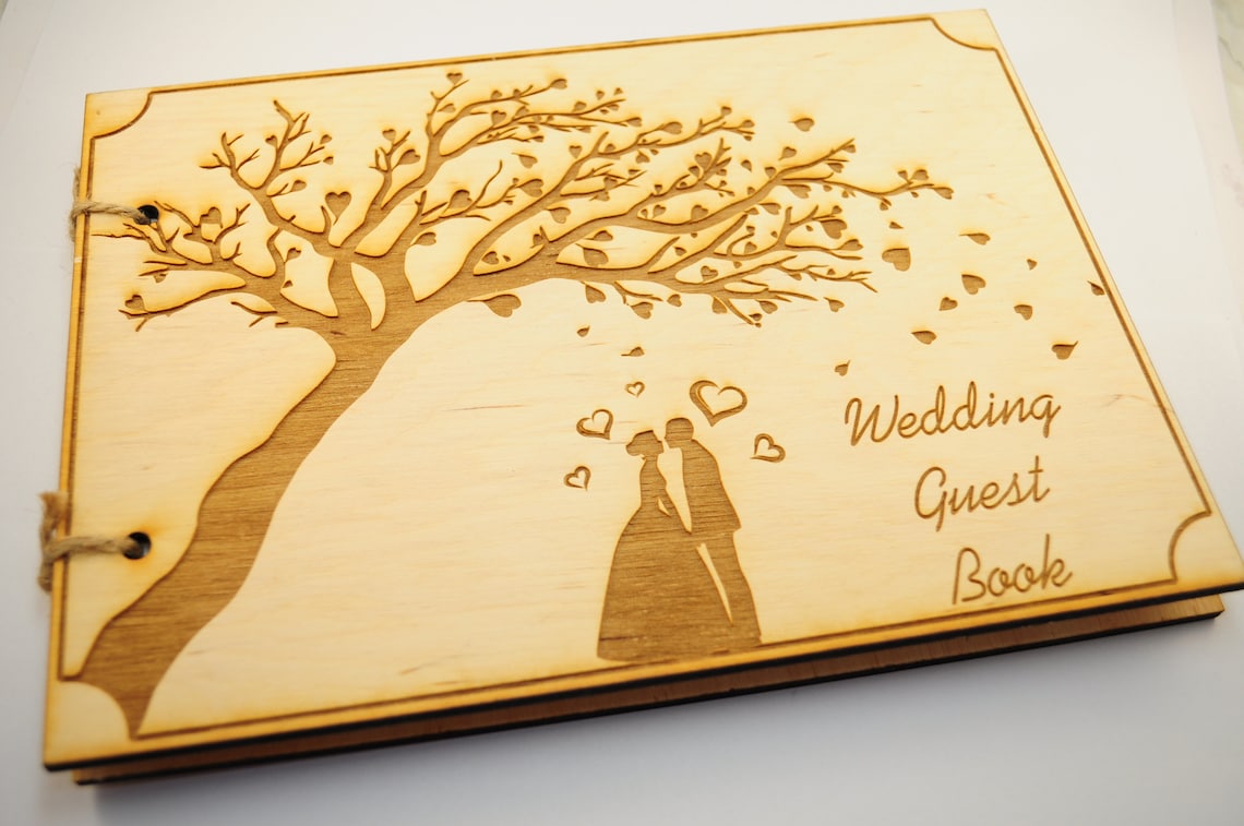 Rustic wedding guest book rustic wedding decor wedding | Etsy