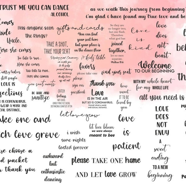 Wedding Love Quote - Etsy