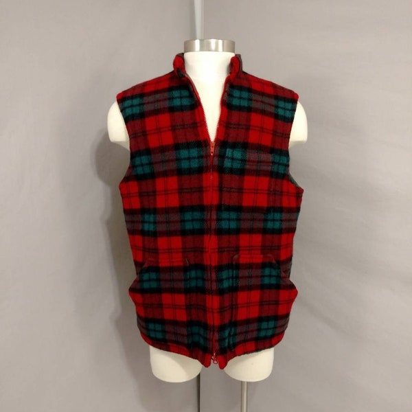 Red Plaid Vests - Etsy