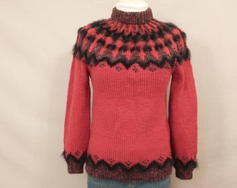 Black Angora Sweater - Etsy