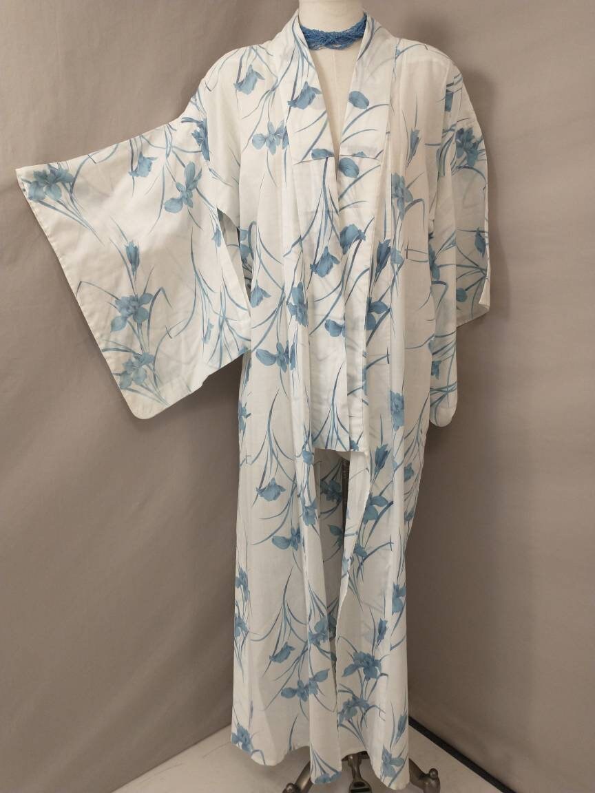Vintage Kimono Robe Traditional Japanese Wrap Comfortable | Etsy