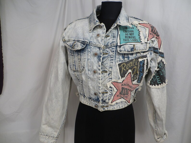 Rare 80's Crop Denim Vintage 1980's by IOU Jacket | Etsy