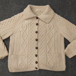 Aran Pride Vintage Irish Sweater Traditional Hand Knit Jacket - Etsy
